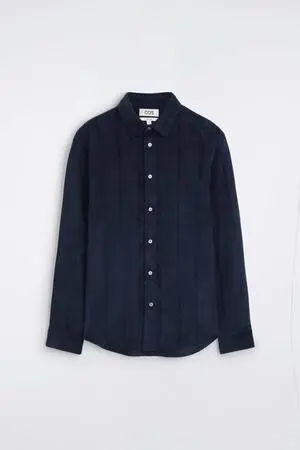 Cos Relaxed Corduroy Shirt - Dark Blue