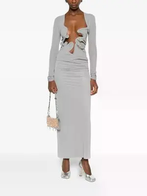 Christopher Esber Long-sleeved Draped Dress - Grey