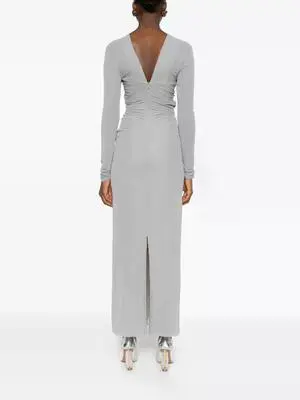 Christopher Esber Long-sleeved Draped Dress - Grey
