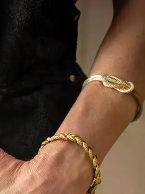 ANGELA LAGO Reef Knot Cuff Bracelet
