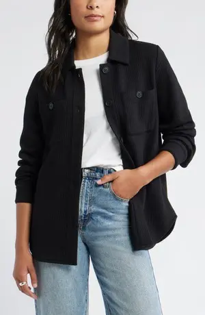 Caslon Button Detailed Jackets For Women