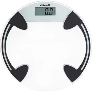 ESCALI Glass Platform Bathroom Scale - Clear/black