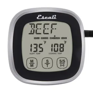 ESCALI Touch Screen Thermometer And Timer - Black
