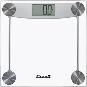 ESCALI Glass & Chrome Bathroom Scale - Clear