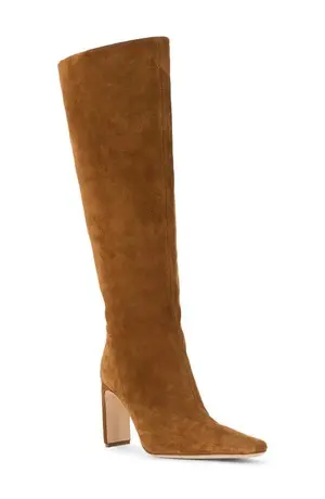 Staud Wally High Heel Knee High Boots - Tan