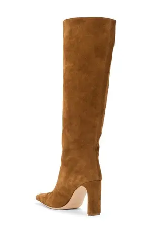 Staud Wally High Heel Knee High Boots - Tan