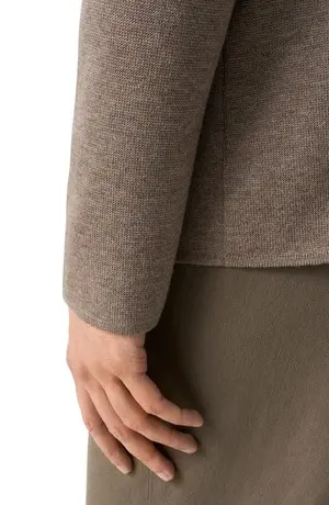 Eton Merino Wool Milano Knit Overshirt - Light Beige