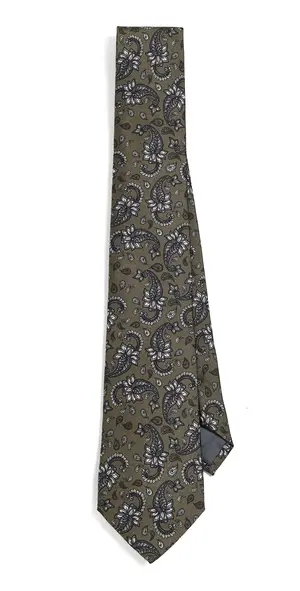 LES DEUX Paisley Neck Tie Teak