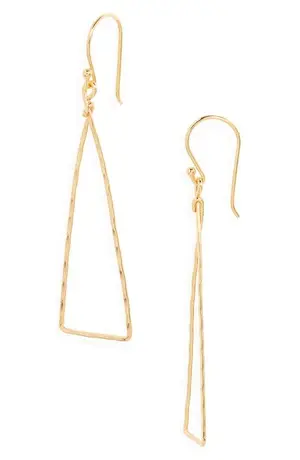 KIARA BY KI-ELE Estelle Triangle Drop Earrings - Gold