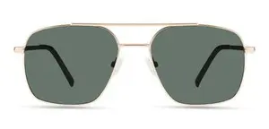 ECO Dew Aviator Sunglasses Gold (matte)