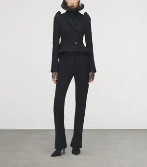 Alexander McQueen Stretch-wool Structured Blazer