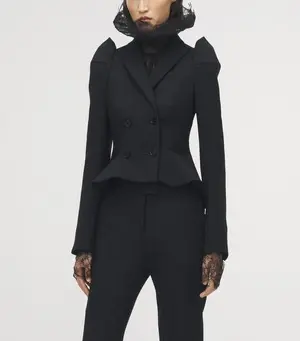 Alexander McQueen Stretch-wool Structured Blazer