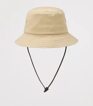 MIKI HOUSE Cotton Bucket Hat With Bear Motif