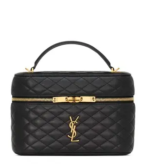 Saint Laurent Large Gaby Vanity Shoulder Bag - Black
