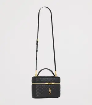 Saint Laurent Large Gaby Vanity Shoulder Bag - Black