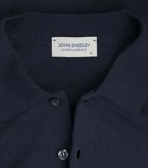 John Smedley Extra Fine Merino Long-sleeve Herbie Polo Shirt