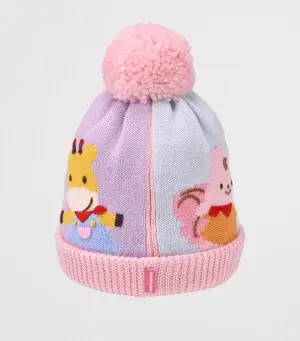 MIKI HOUSE Pom-pom Beanie Hat