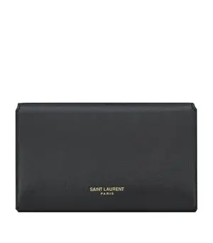 Saint Laurent Letter Wallet - Black
