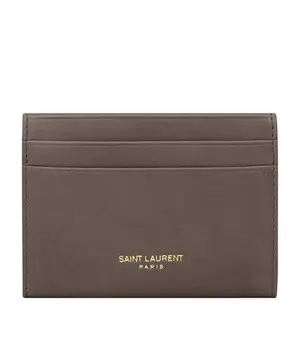 Saint Laurent Letter Card Holder - Burgundy