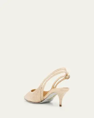 Rene Caovilla Olivia Embellished Slingback Pumps