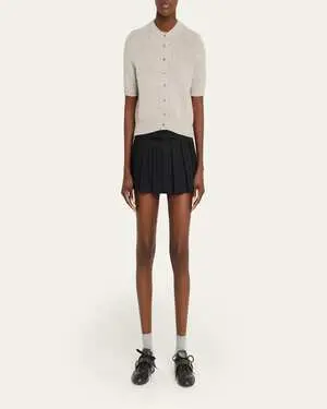 Miu Miu Allacciate Leather Buckle Low-top Sneakers - Black