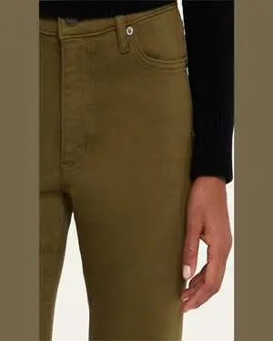 FRAME The Borrowed Denim Pants - Green