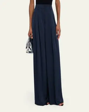 Ramy Brook Oscar Wide-leg Satin Pants