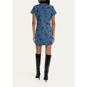 Ramy Brook Rita Embellished Denim Mini Dress