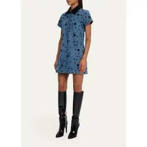 Ramy Brook Rita Embellished Denim Mini Dress
