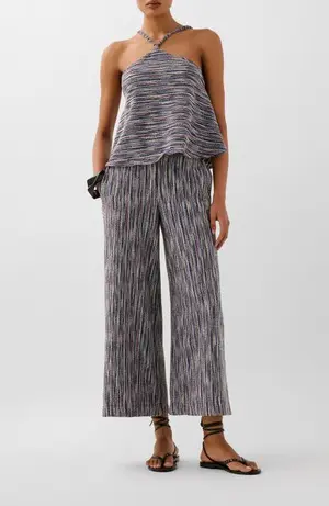 SCALPERS Knitted Wide Leg Trousers