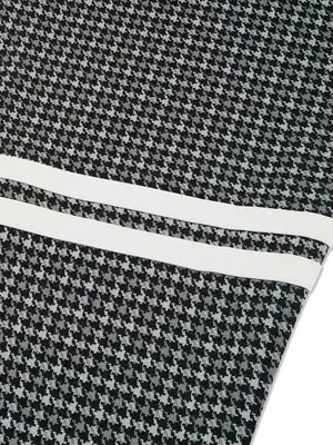SERGIO TACCHINI Dallas Houndstooth Track Pant - Black Beauty