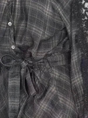 Pinko Osane Check Maxi Dress