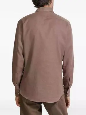 Zegna Cashco Shirt - Brown
