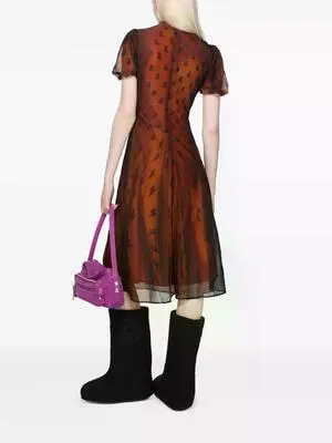 Acne Studios Puff-sleeve Printed Dress
