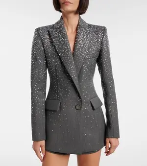 Alex Perry Crystal-embellished Blazer