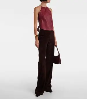 Stouls Rosie Open-back Leather Top