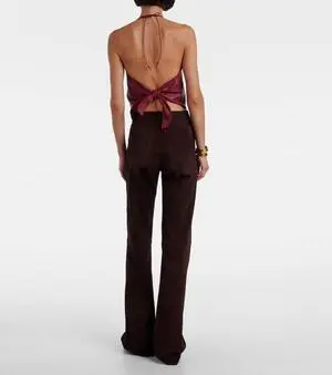Stouls Rosie Open-back Leather Top