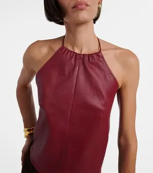 Stouls Rosie Open-back Leather Top