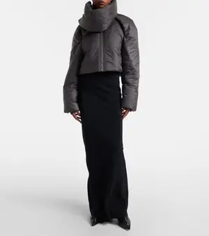 Rick Owens Convertible Puffer Jacket - Brown