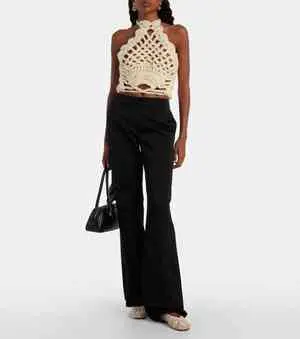 Magda Butrym Crochet Halterneck Top