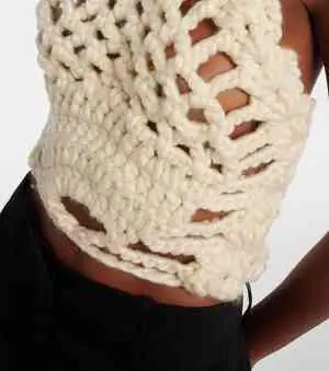 Magda Butrym Crochet Halterneck Top