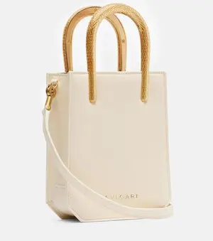 BVLGARI Serpentine Small Leather Top-handle Bag