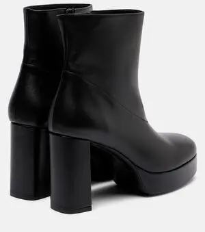 Staud Jodie Leather Platform Ankle Boots