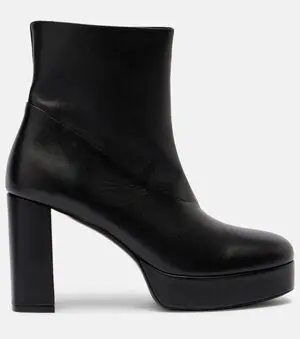 Staud Jodie Leather Platform Ankle Boots