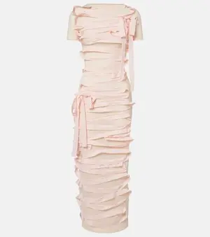 Acne Studios Ribbon-detail Midi Dress