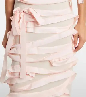 Acne Studios Ribbon-detail Midi Dress