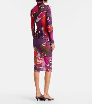 Emilio Pucci Orchidee Tulle Top - Multicoloured