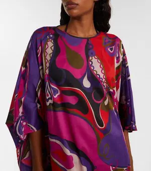 Emilio Pucci Orchidee Cotton Maxi Dress