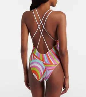 Emilio Pucci Iride Printed One-piece Swimsuit - Multicoloured