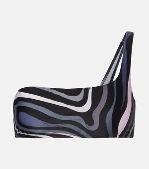 Emilio Pucci Marmo Bikini Top - Black